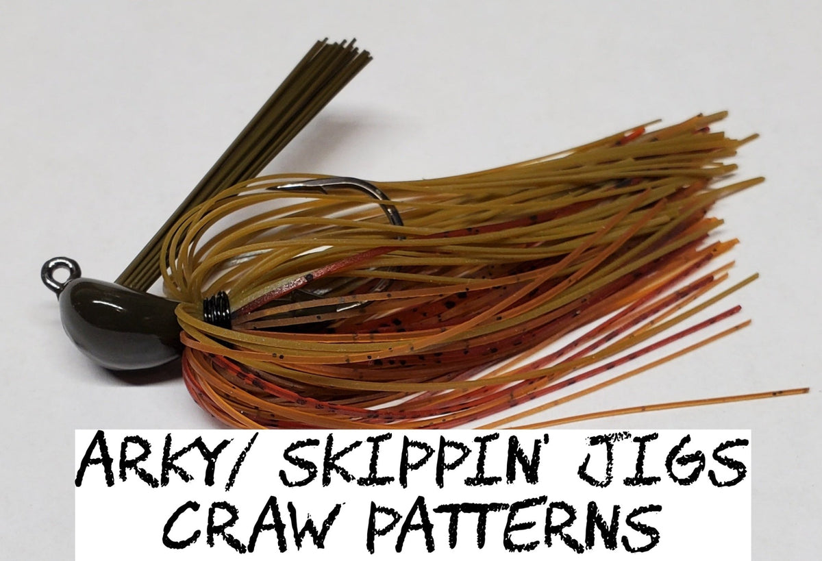 Arky / Skippin' Jigs - Crayfish Patterns | Reelistik Tackle
